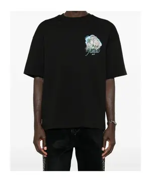 Amiri Hotel Printed Crewneck T-shirt - Black