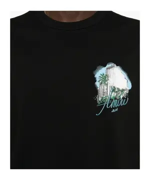 Amiri Hotel Printed Crewneck T-shirt - Black
