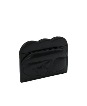 Alexander McQueen Logo Embroidered Quilted Card Holder