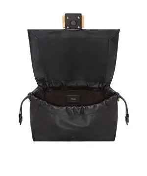 Fendi Mamma Baguette Medium Shoulder Bag - Black