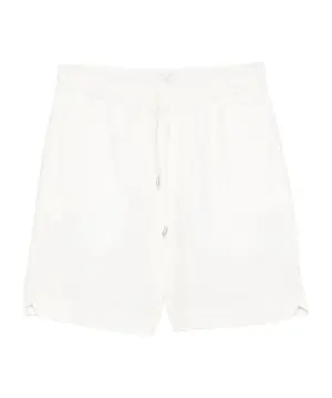 Eleventy Wide Leg Drawstring Shorts - White