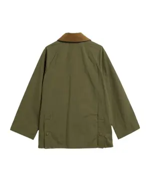 Barbour Glynis Casual Jacket With Cord Collar And Studded Placket