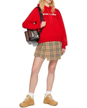 Burberry Logo Print Cotton Hoodie