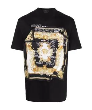 Versace Baroque-patch Crewneck T-shirt