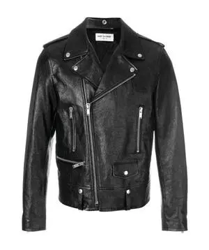 Saint Laurent Long-sleeved Biker Jacket
