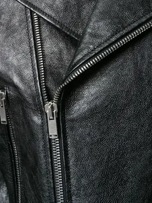 Saint Laurent Long-sleeved Biker Jacket