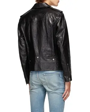 Saint Laurent Long-sleeved Biker Jacket