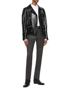Saint Laurent Long-sleeved Biker Jacket