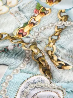 Acne Studios Patchwork Pearl Scarf