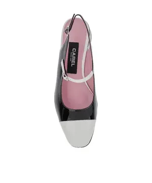 CAREL Slingback Low Block Heel Sandals