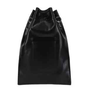 Valentino Garavani Logo-print Leather Drawstring Bag