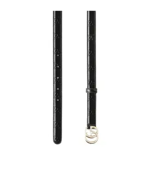 Gucci Gg Marmont Embossed Belt - Black