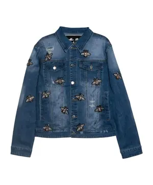 Mia Denim Bee Patches Jacket