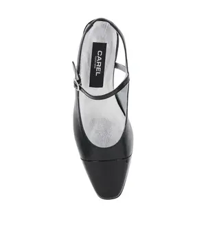 CAREL Slingback Flat Shoes - Black