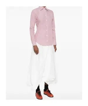 MAZZARELLI Gea Striped Button-down Shirt - Pink