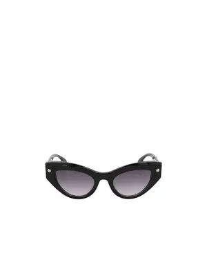 Alexander McQueen Alexander McQueen Cat-Eye Frame Sunglasses Gray