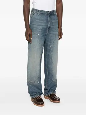 Carhartt Work In Progress Og Double Knee Work Jeans - Blue