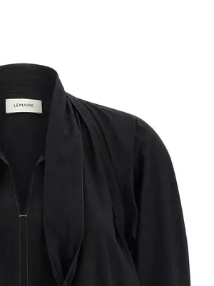 LEMAIRE Scarf Blouse - Black