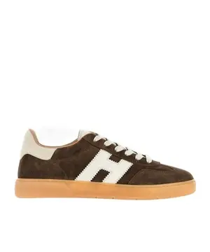 Hogan H647 Suede Low-top Sneakers - Brown