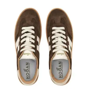 Hogan H647 Suede Low-top Sneakers - Brown