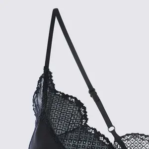 Zadig&Voltaire Christy V-neck Lace Top - Black