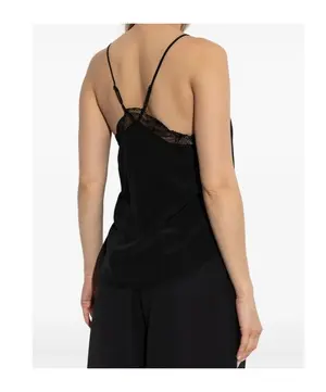 Zadig&Voltaire Christy V-neck Lace Top - Black