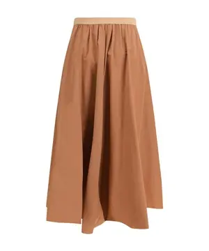 FORTE_FORTE Pleated Taffeta Skirt