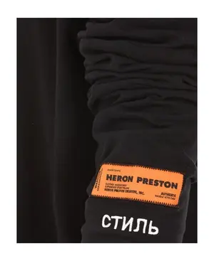 Heron Preston Logo Embroidered Turtleneck Pullover - Black