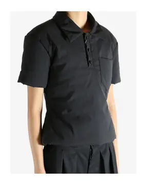 MAISON MARGIELA Padded Polo Top With Chest Pocket
