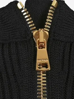 Balmain Sleeveless V-neck Knitted Dress