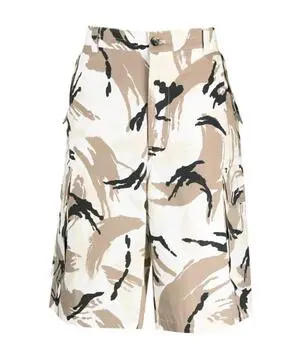 Kenzo Tropic Camo Print Cargo Shorts - Multicolor