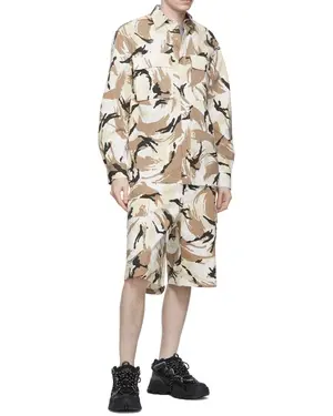 Kenzo Tropic Camo Print Cargo Shorts - Multicolor