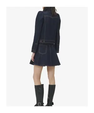 Alexander McQueen Pinched Shoulder Denim Jacket