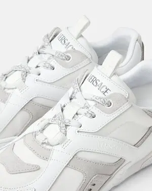 Versace Galaxia Lace-up Sneakers - White
