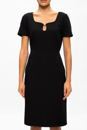 Gucci Sweetheart Neckline Short Sleeve Dress