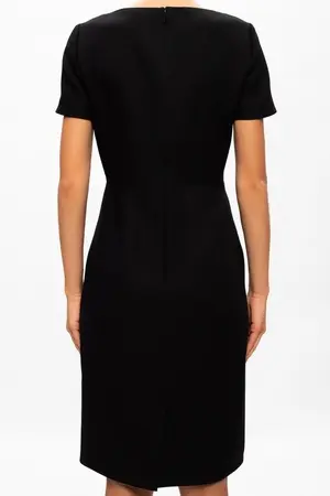 Gucci Sweetheart Neckline Short Sleeve Dress