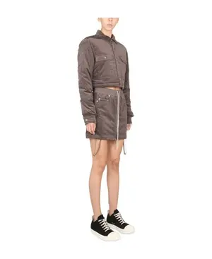 Rick Owens Cropped Jacket With Tassel Detail - Black