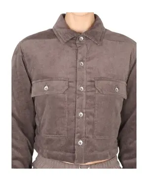 Rick Owens Cropped Jacket With Tassel Detail - Black