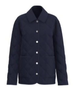 Burberry Quilted Cotton Jacket With Classic Collar