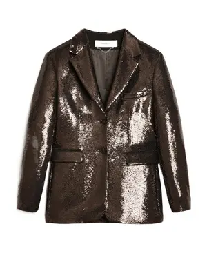 GOLDEN GOOSE Sequined Single-breasted Blazer