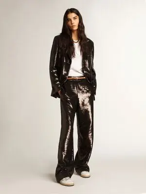 GOLDEN GOOSE Sequined Single-breasted Blazer