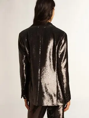 GOLDEN GOOSE Sequined Single-breasted Blazer