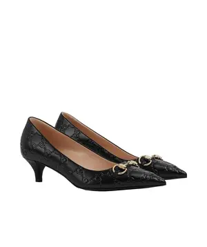 Gucci Horsebit Detailed Pointed-toe Pumps - Black