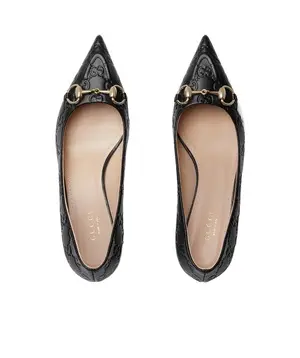 Gucci Horsebit Detailed Pointed-toe Pumps - Black