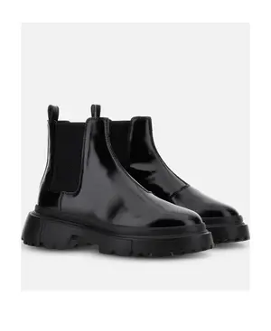 Hogan Round-toe Chelsea Ankle Boots