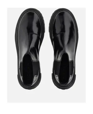 Hogan Round-toe Chelsea Ankle Boots