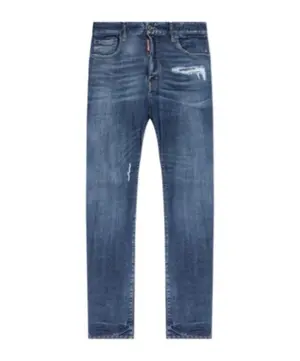 Dsquared2 Distressed Straight-leg Jeans