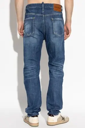 Dsquared2 Distressed Straight-leg Jeans