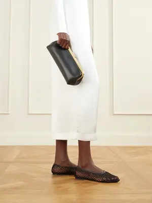 Proenza Schouler Amory Leather Clutch - Black