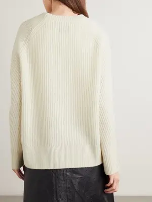 Loulou De Saison Dakota Ribbed Cashmere Sweater